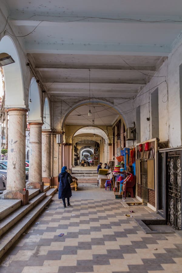 PORT SAID, EGYPT - FEBRUARY 3, 2019: Archway in Port Said, Egy ...