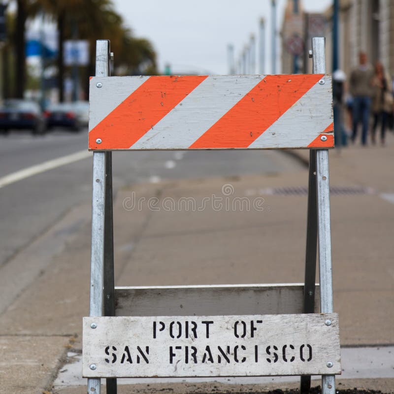 Port of San Francisco Barrier Stock Image - Image of ocean, port: 38778539