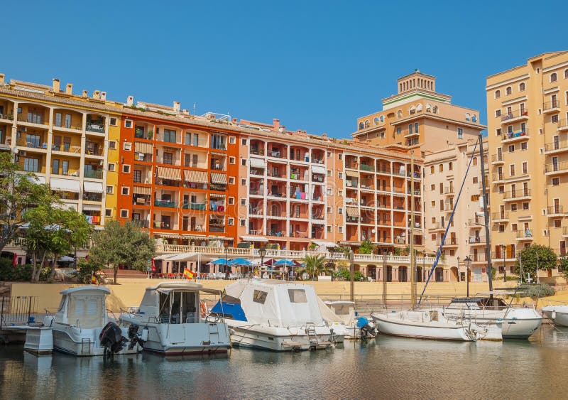 Port Saplaya in Spain stock image. Image of houses, estate - 30022385