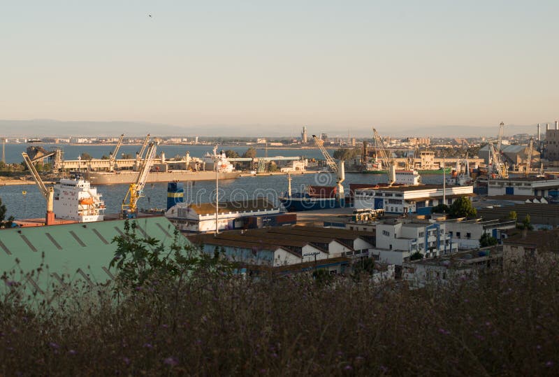 Port editorial stock image. Image of shore, port, crane - 77093419