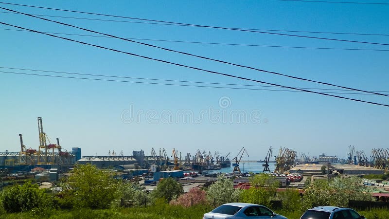 Port and Shipyard in Constanta, Romania Stock Photo - Image of ship ...