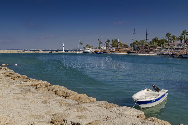 Port of Side, Turkey editorial image. Image of side, port - 70722310