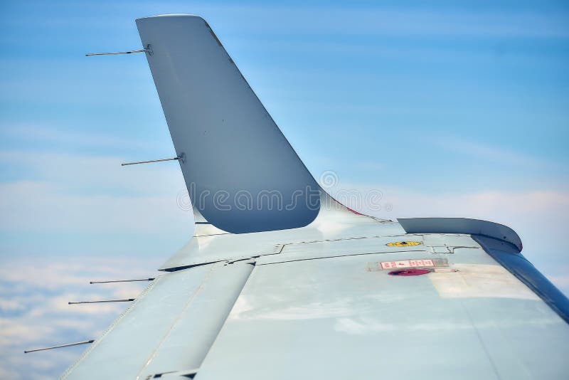 Port Side Wing of Beechcraft 1900D in Flight Over Amazon Rain Forest ...