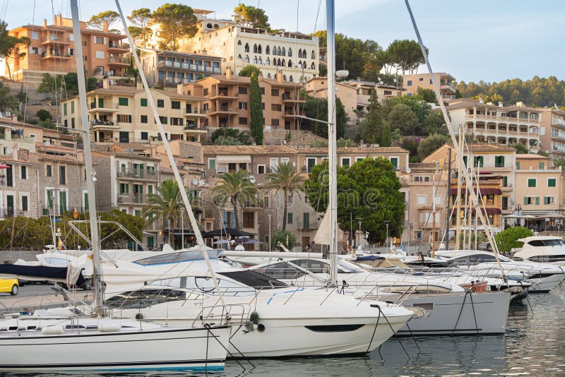 Port Soller stock image. Image of port, mallorca, spain - 250904545