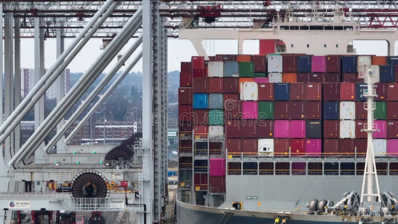 Port of Southampton - January 2023 - Container Ship Loading Unloading ...