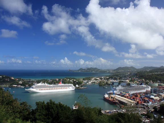 Port of St Lucia stock photo. Image of lucia, pier, landscape - 7917956