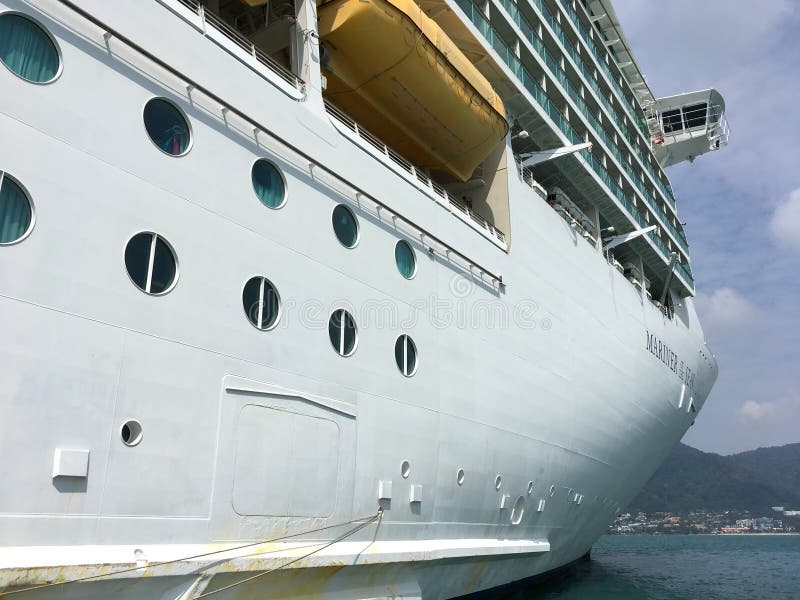 Starboard Side of a Cruise Ship Editorial Stock Photo - Image of ...