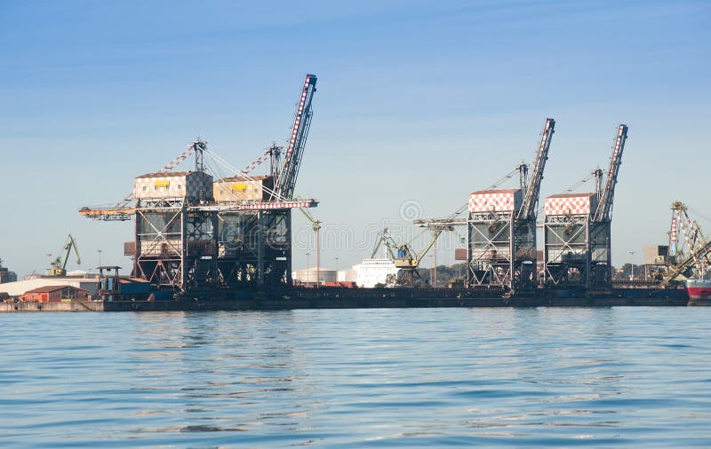 Port structures stock photo. Image of quay, storage, international ...