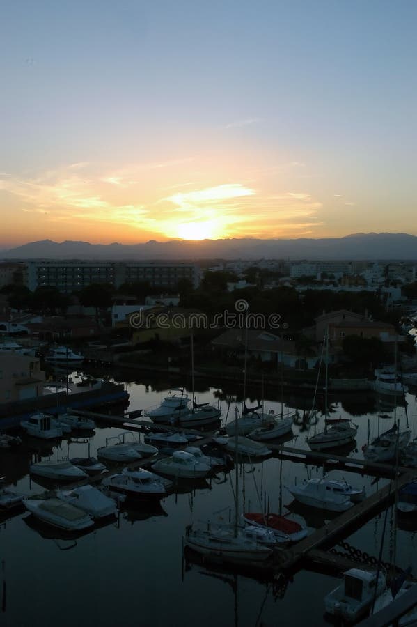 Port At Sunset Picture. Image: 4607462