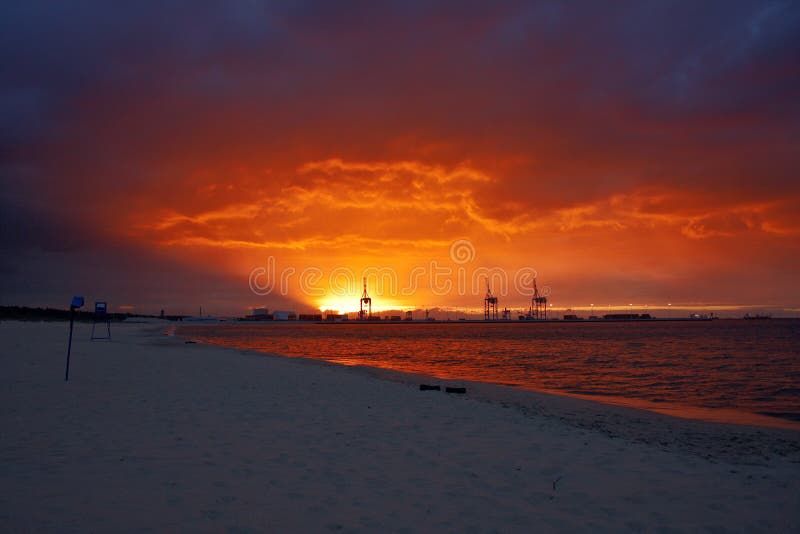 Galvaston at Sunset stock image. Image of houston, texas - 42924213