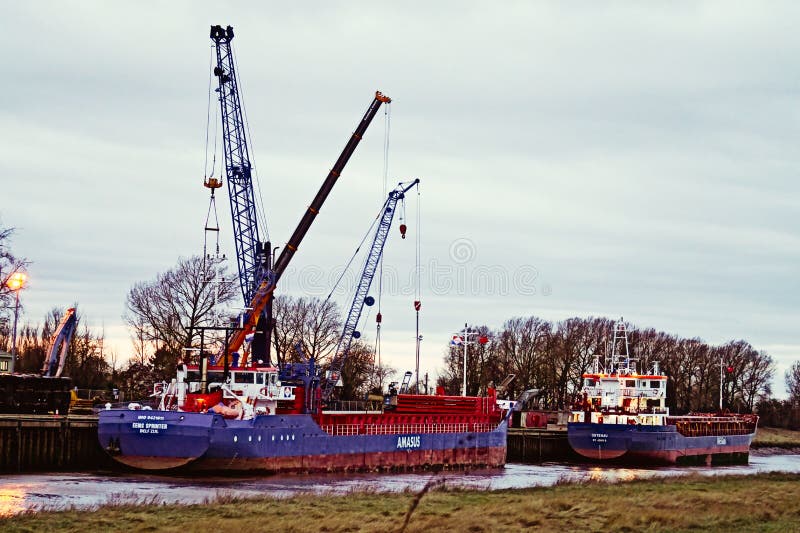 Sutton Bridge marina. editorial image. Image of docks - 95625445