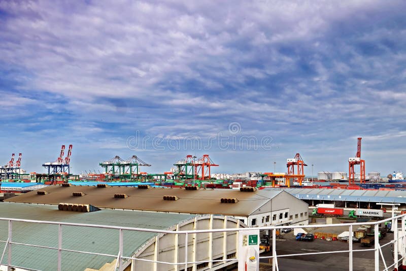 Port of Taichung, Taiwan. September, 24, 2020. Container Terminal and ...