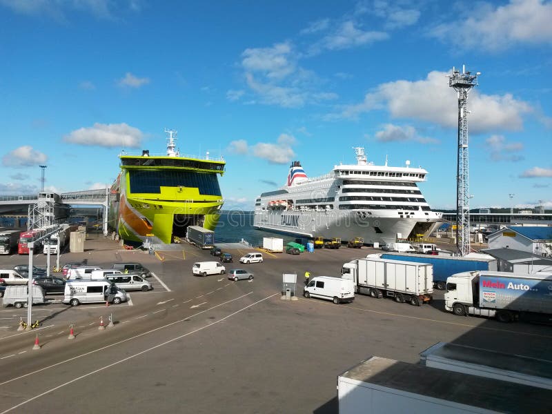 Port of Tallinn editorial photo. Image of travel, wharf - 49798921