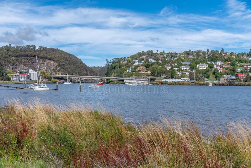 Port at Tamar River in Launceston, Australia Stock Photo - Image of ...