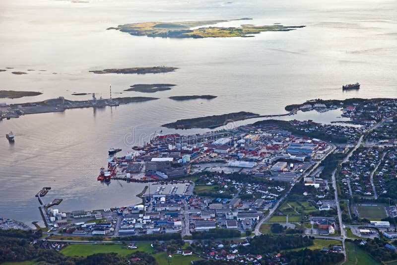 Port Tananger Seen from Above Stock Photo - Image of norway, hill: 20512538