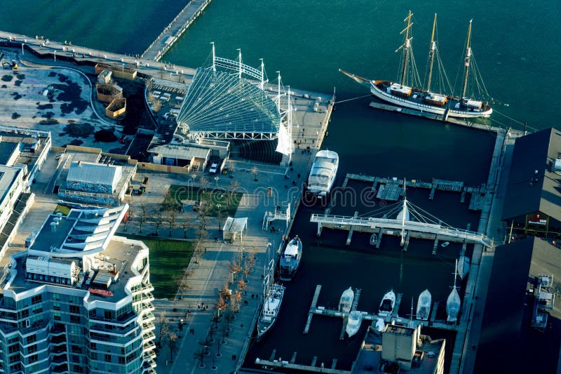 Port of Toronto Tourist Attractions Stock Photo - Image of street ...