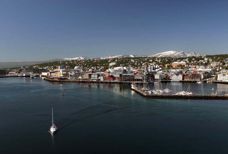 Port of Tromso stock image. Image of vewwel, hill, norway - 16610983
