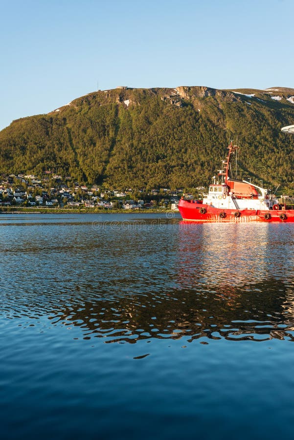 Port of Tromso, Norway stock image. Image of interest - 178693707