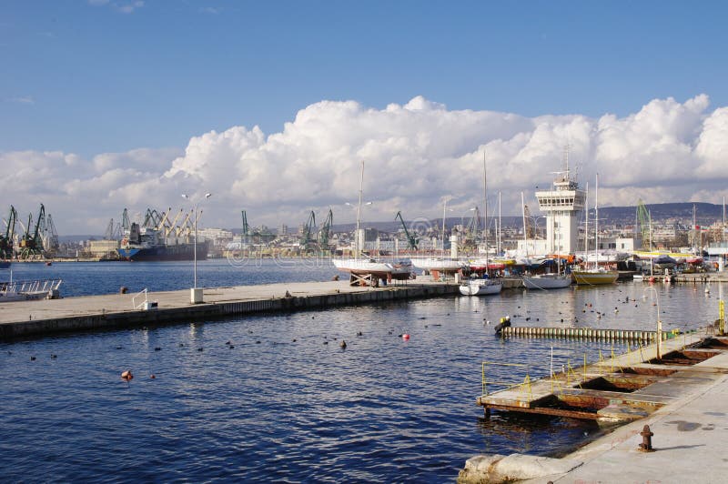 Port Varna stock photo. Image of blue, scene, landscape - 29097042