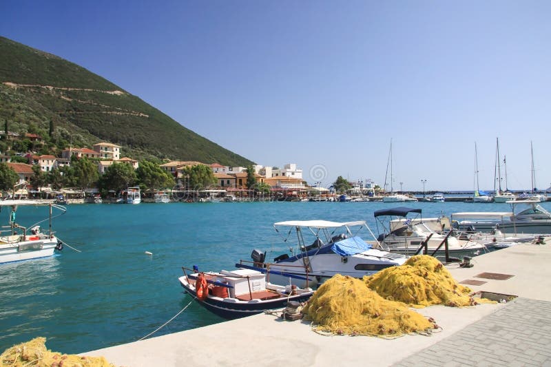 Port of Vasiliki on the Island of Lefkada Editorial Stock Image - Image ...