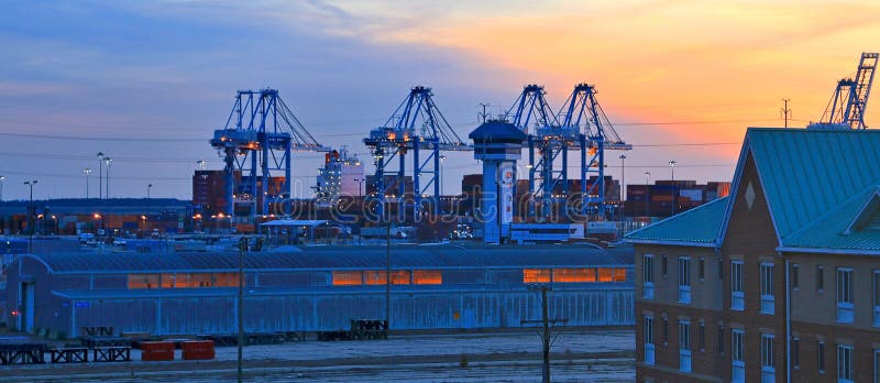 The Port of Virginia editorial stock photo. Image of shipping - 51555963