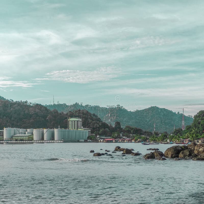 The only Port in West Sumatra Stock Photo - Image of west, ocean: 242155476