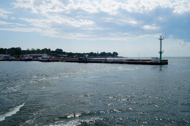 The Port Where the Ferry Calls in the Village of Hel on the Hel Spit ...