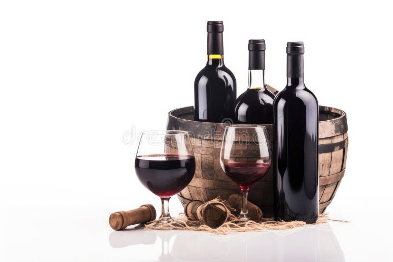 Port on White Background. Generative AI Stock Illustration ...