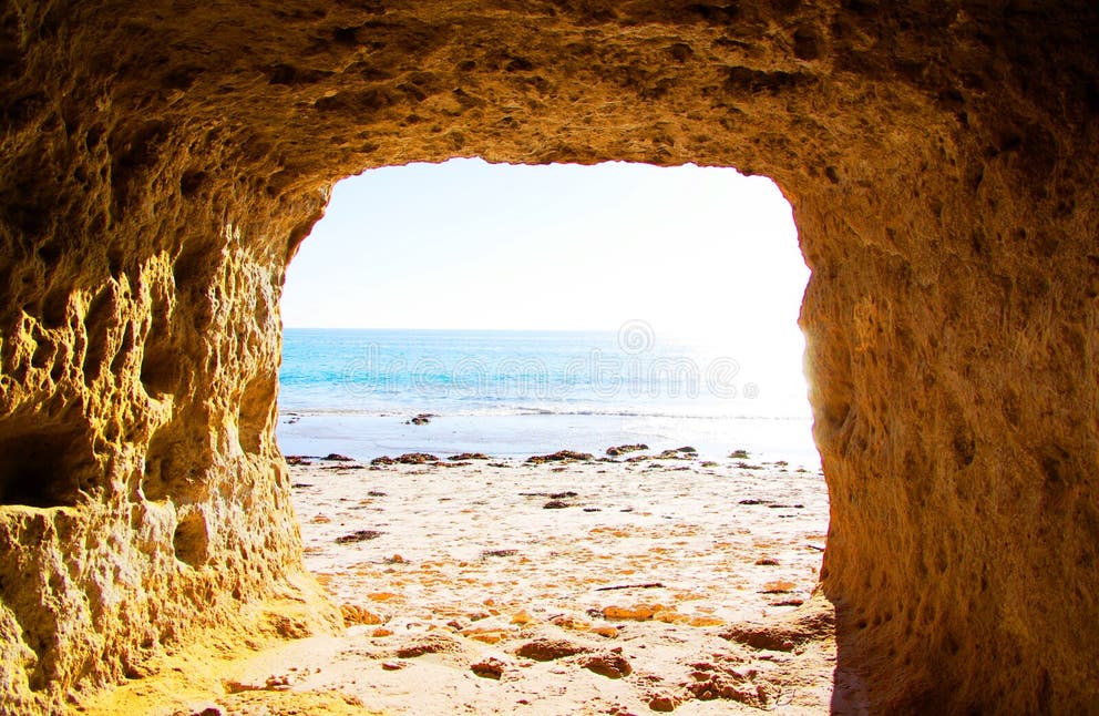 Port Willunga Cave stock photo. Image of stone, face, industry - 5403014