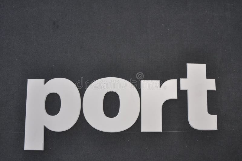 Port word stock image. Image of robot, protect, plastic - 225838883