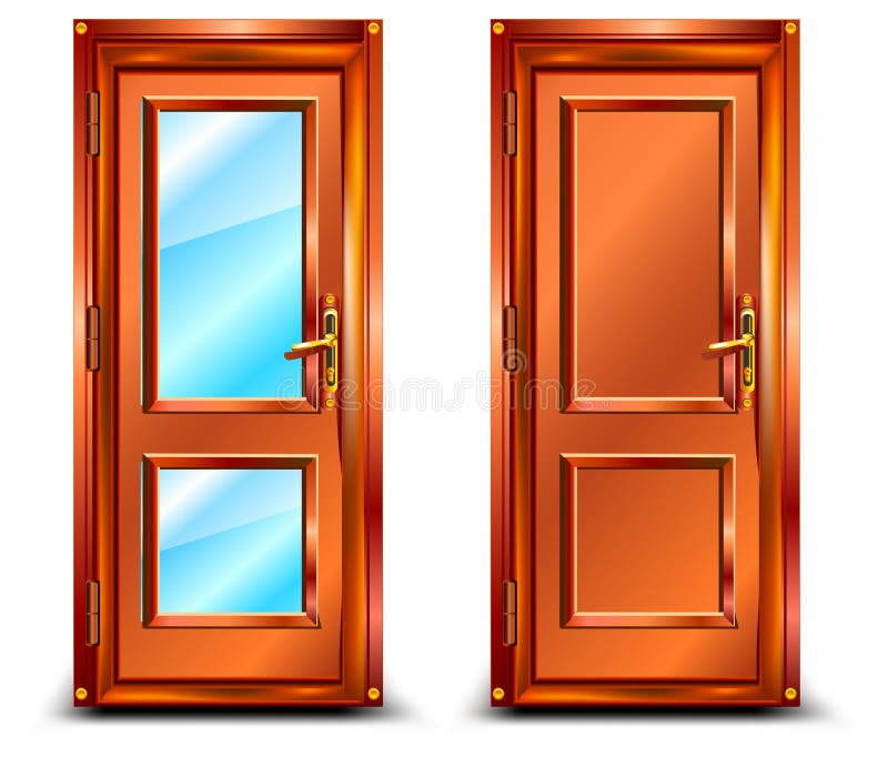 Porta fechada ilustração stock. Ilustração de home, closed - 12390813