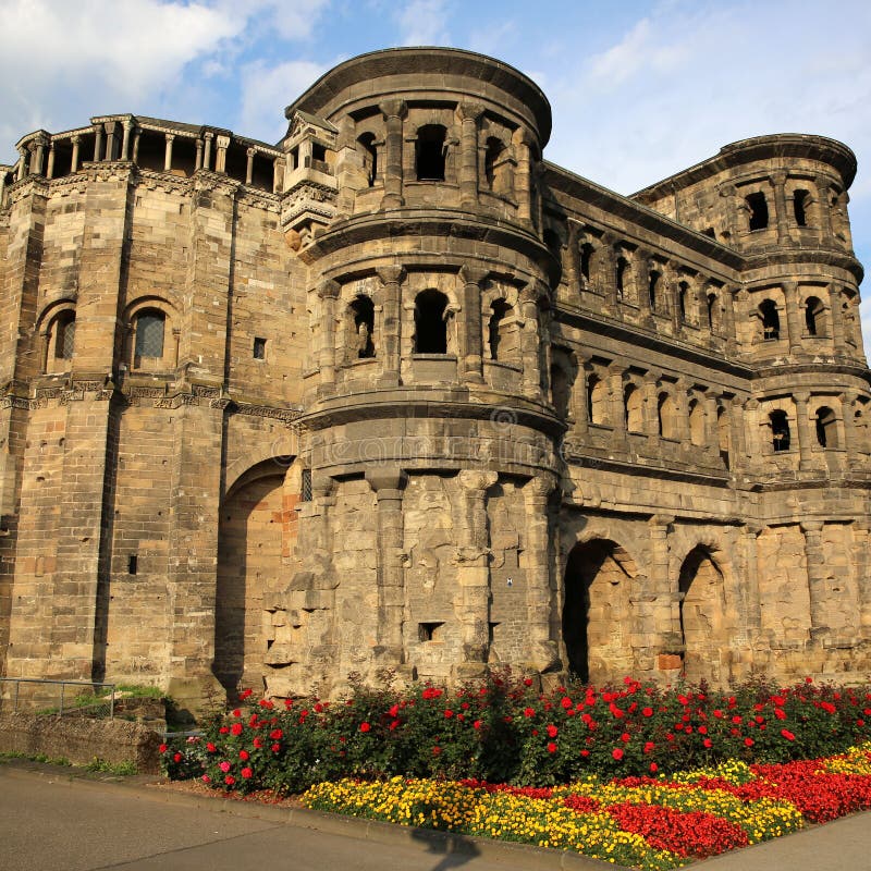 Porta Nigra stock photo. Image of gate, german, europe - 43215420