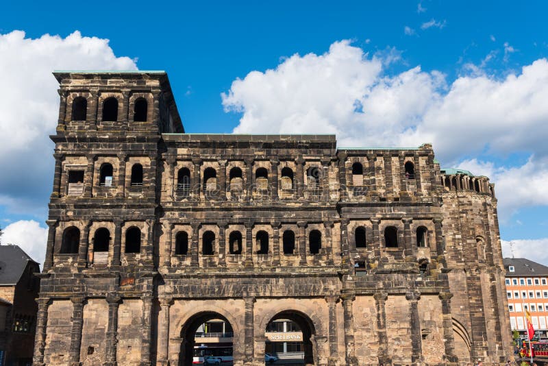Porta Nigra in Trier editorial photography. Image of world - 260459132