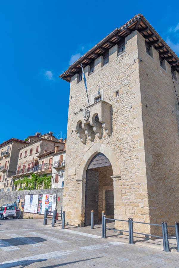 Porta San Francesco Gate in San Marino Editorial Photography - Image of ...