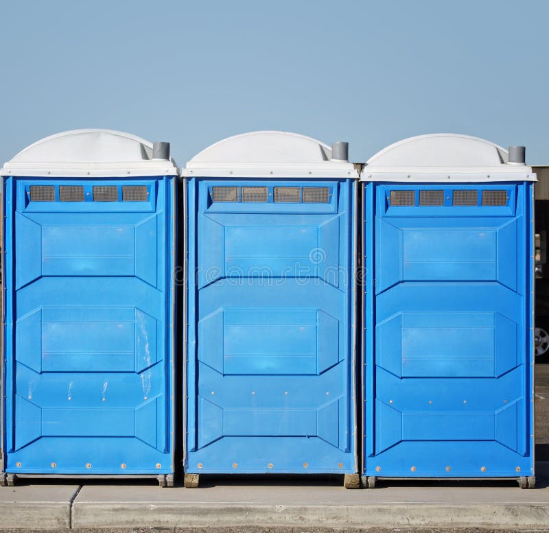 Portable Toilets stock photo. Image of lavatory, moveable - 16294188