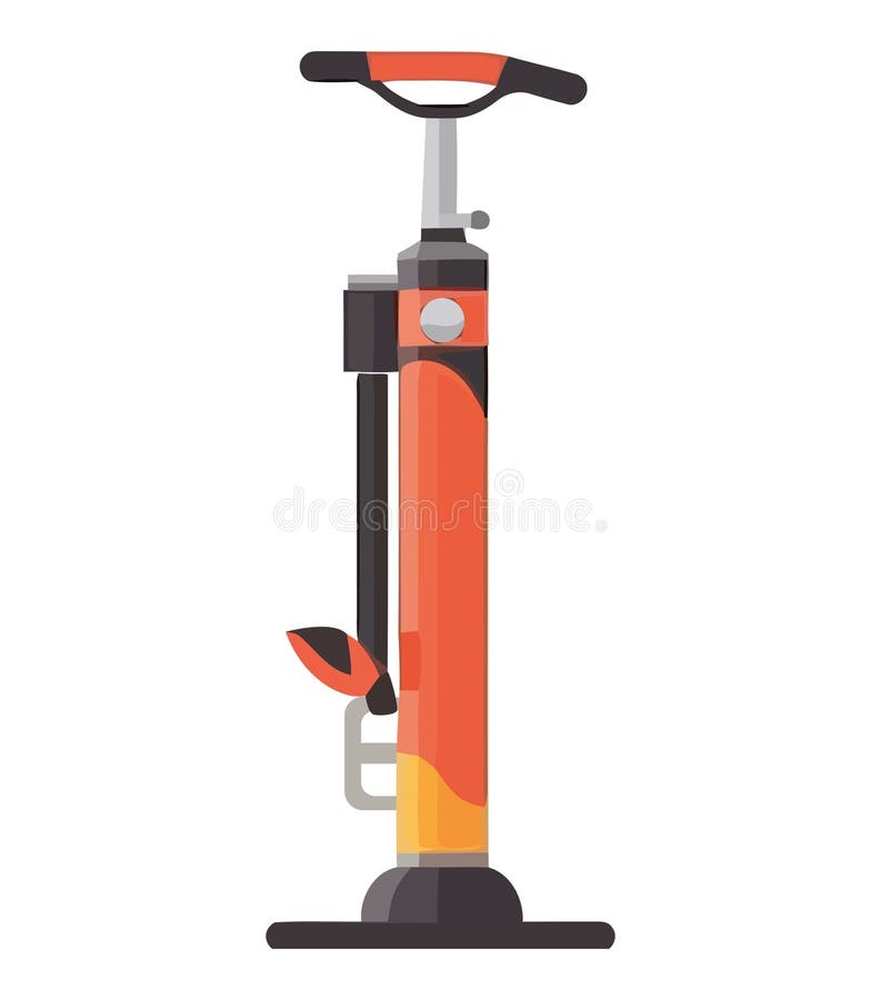 Portable Bicycle Tire Inflator Stock Vector - Illustration of inflator ...