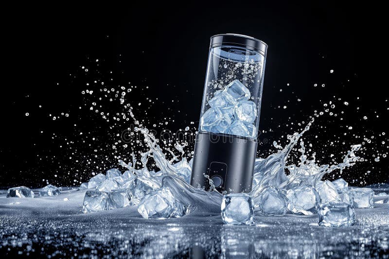 Portable Blender Splash Effect, Generative Ai Stock Illustration ...