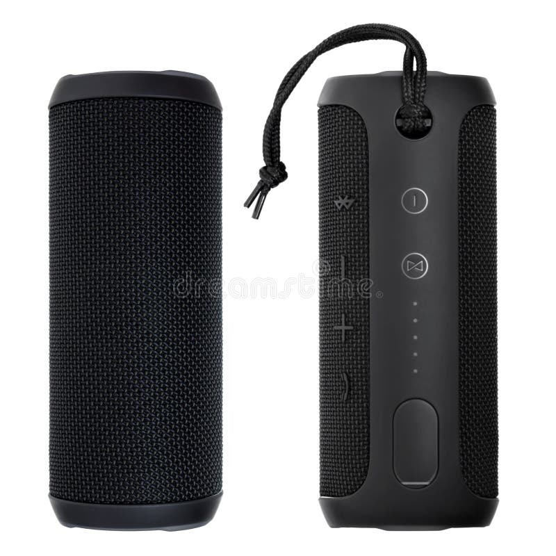 Front View Of Portable Bluetooth Speaker Stock Photo - Image of digital ...