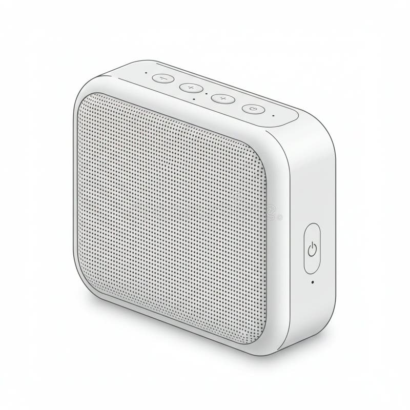 Portable Bluetooth Speaker with a Sleek Rectangular Design. it Features ...