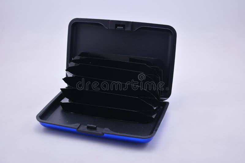 Portable Calling Card File Case with RFID Protection Stock Photo ...