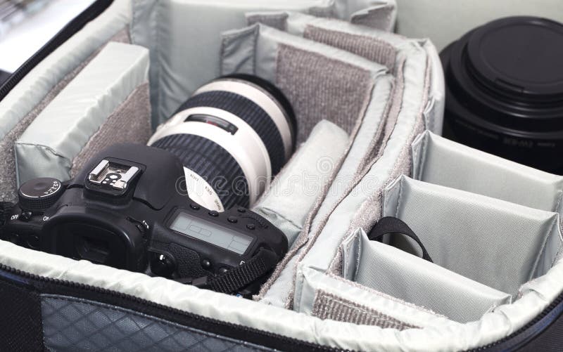 Portable camera bag stock image. Image of open, overnight - 21229919