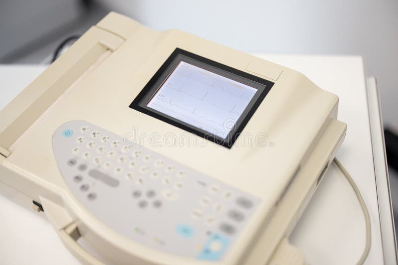 Portable Cardiograph Machine Stock Photo - Image of heart, beat: 301976806