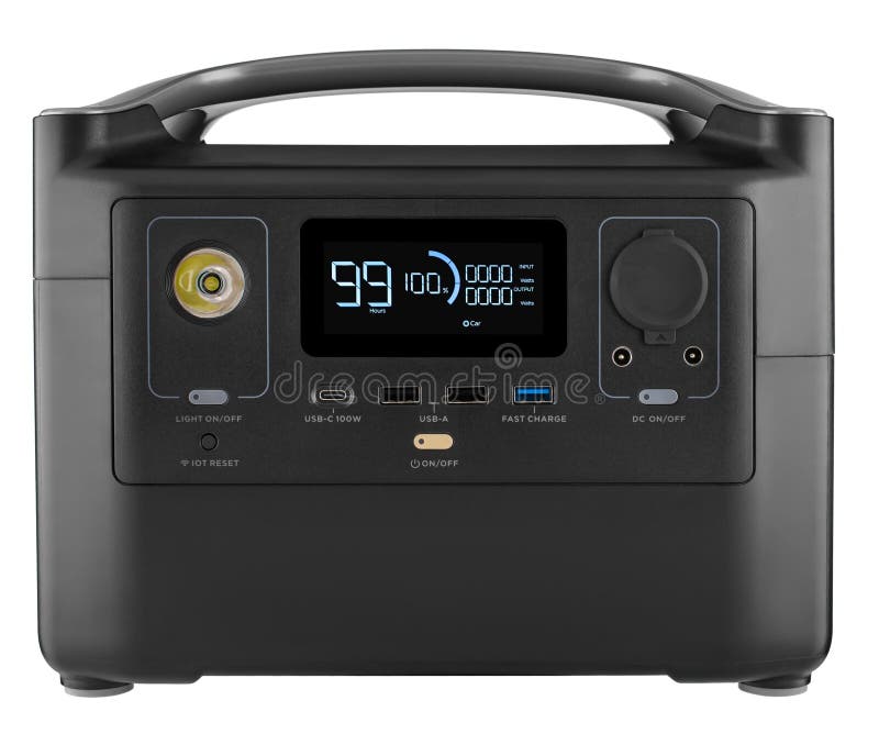 Portable Portable Charging Power Station, on White Background in ...