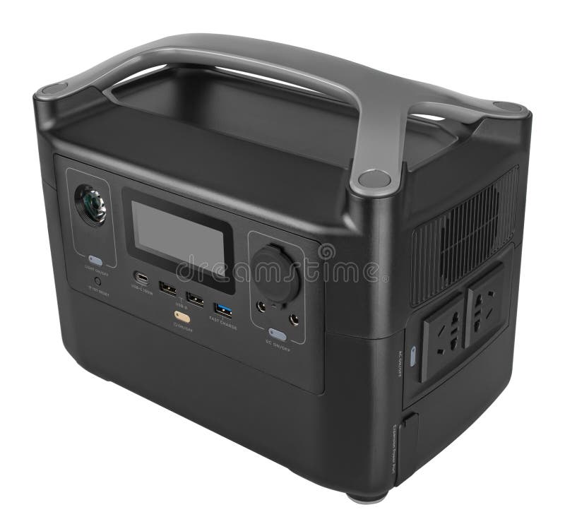 Portable Portable Charging Power Station, on White Background in ...