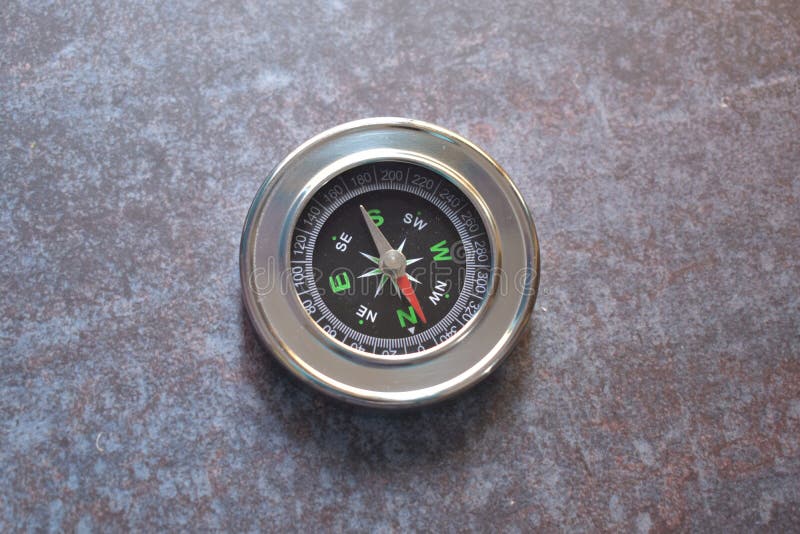 Portable compass stock photo. Image of equipment, longitude - 201647972