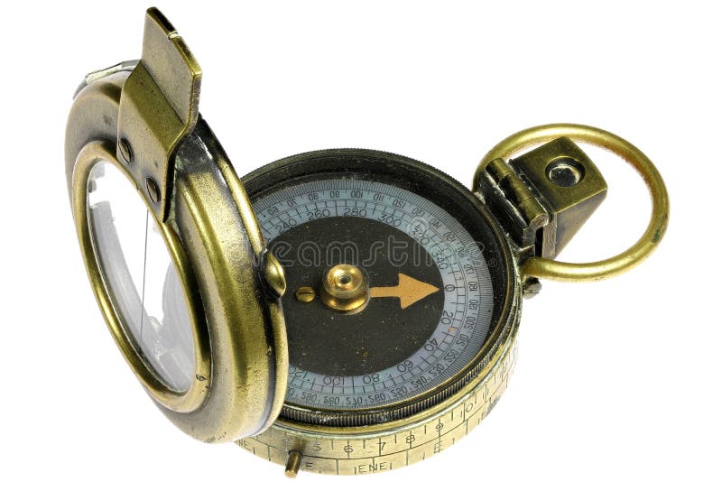 Portable compass stock image. Image of north, east, magnetic - 205638659