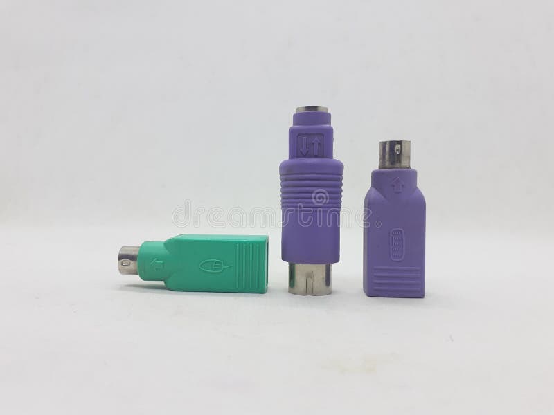 Old Computer Connector and Cable Stock Photo - Image of plug, plastic ...