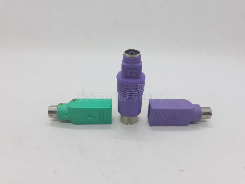 Old Computer Connector and Cable Stock Photo - Image of plug, plastic ...