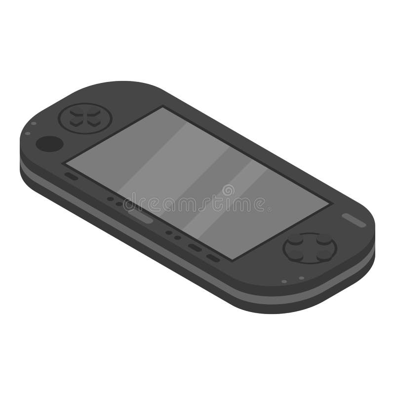 Portable Console Icon, Isometric Style Stock Vector - Illustration of ...