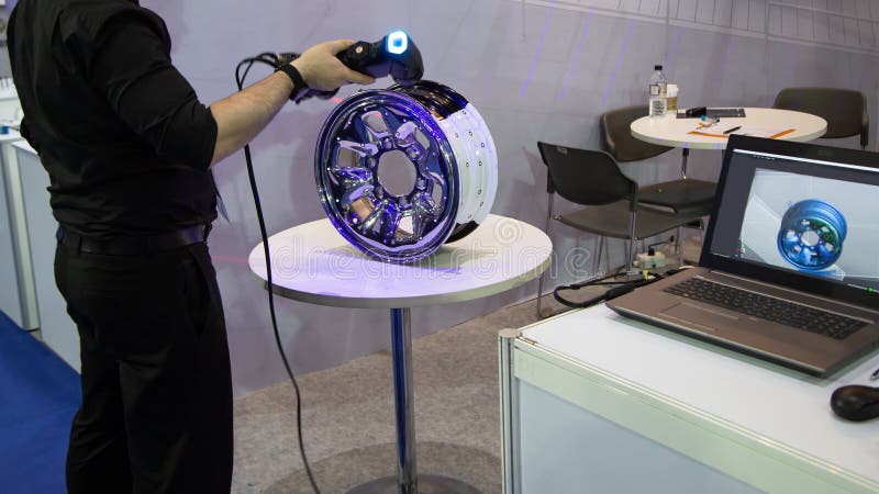 Portable 3D Measurement Scanner Stock Photo - Image of metrology, laser ...